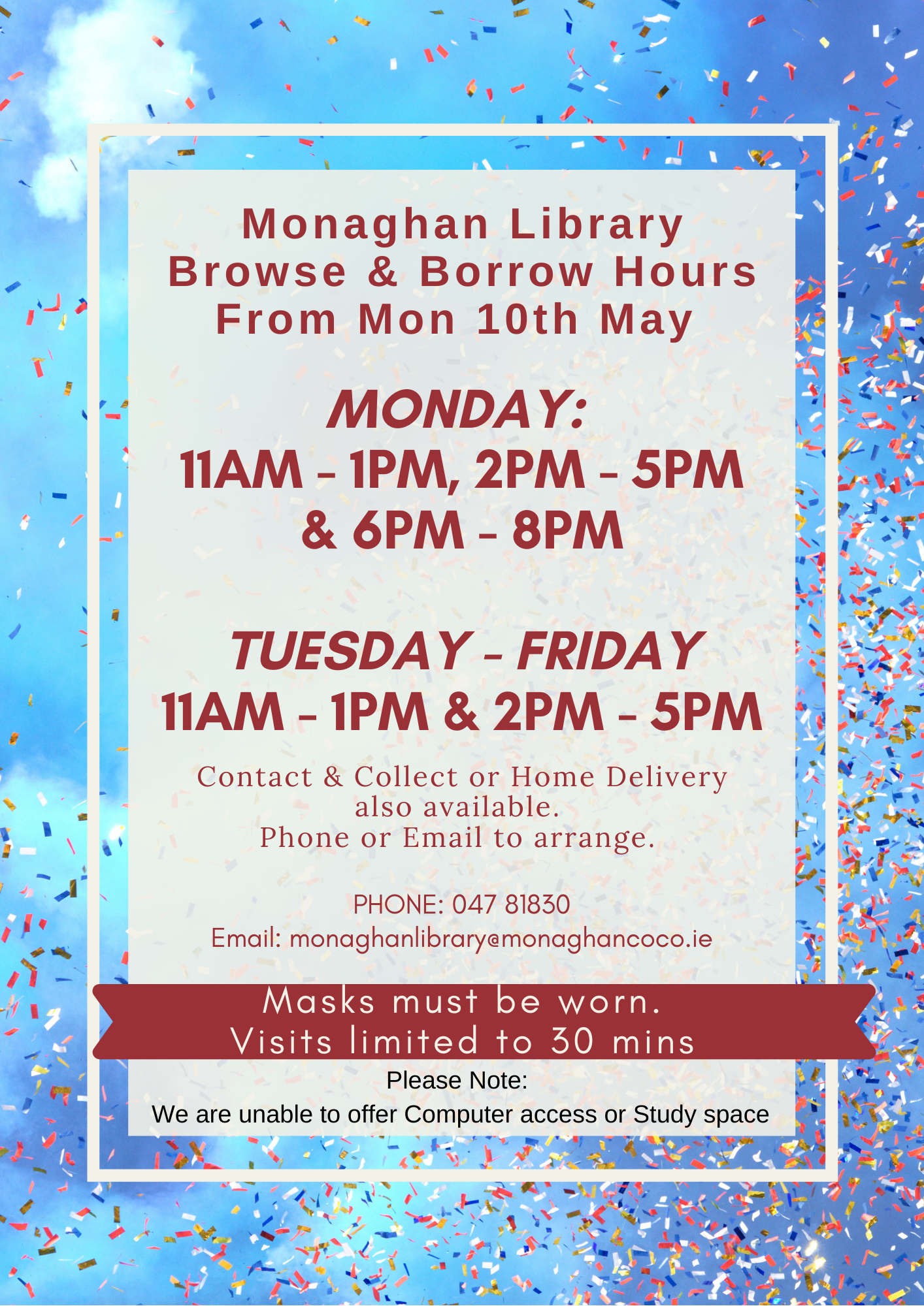 Monaghan Branch May 2021 - Library