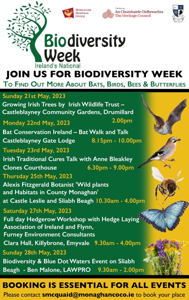 Monaghan Biodiversity Week 2023 - events next week! - Comhairle Contae ...