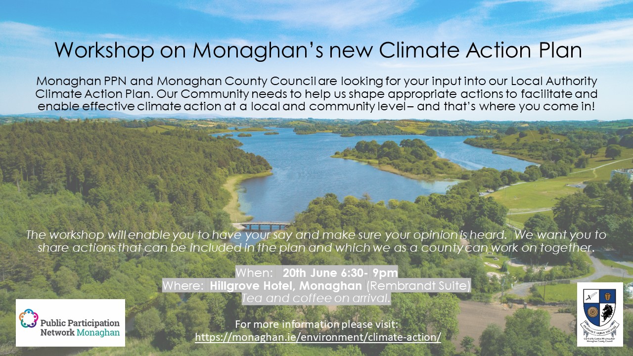 Community Climate Action Plan Workshop - Tuesday 20th Jun at 6.30pm in ...